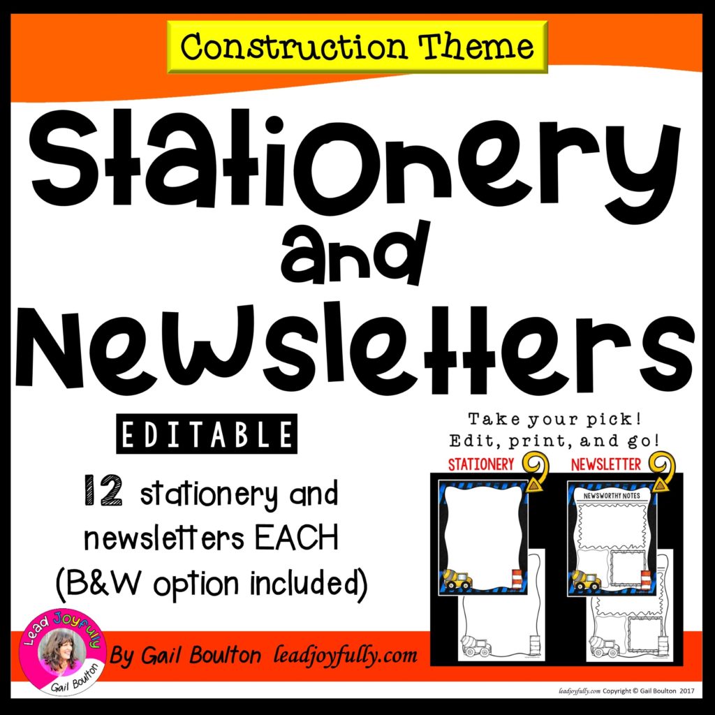 Student Work Display with Banner (CONSTRUCTION Theme) | Lead Joyfully