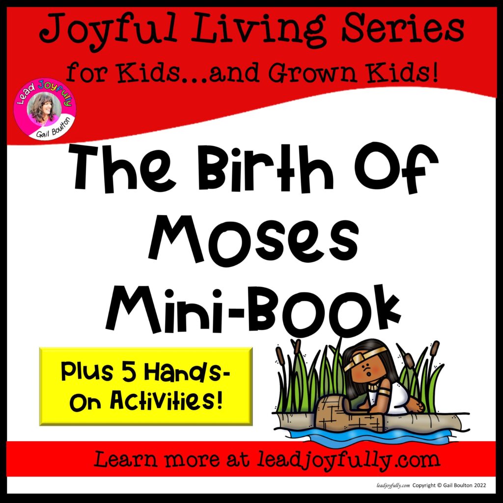 THE BIRTH OF MOSES with FIVE Hands-On Activities: Joyful Living Series ...