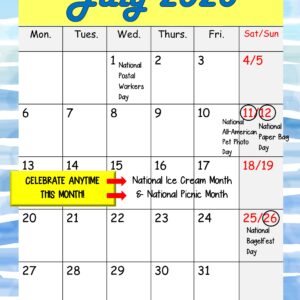 Bizarre and FUN National Holidays to Celebrate your Staff (JULY BUNDLE ...