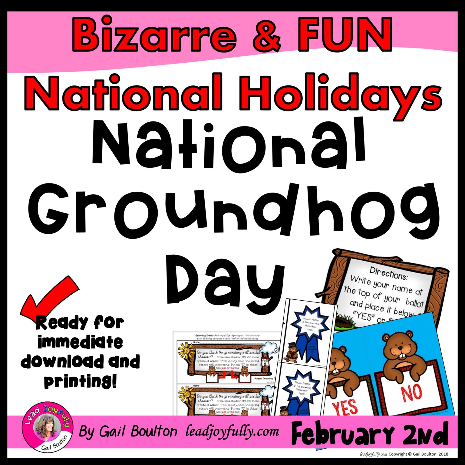 National Groundhog Day (February 2nd) | Lead Joyfully
