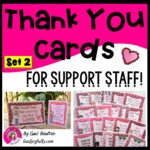 Thank You Cards for Support Staff (Heart theme)- Set 2 | Lead Joyfully