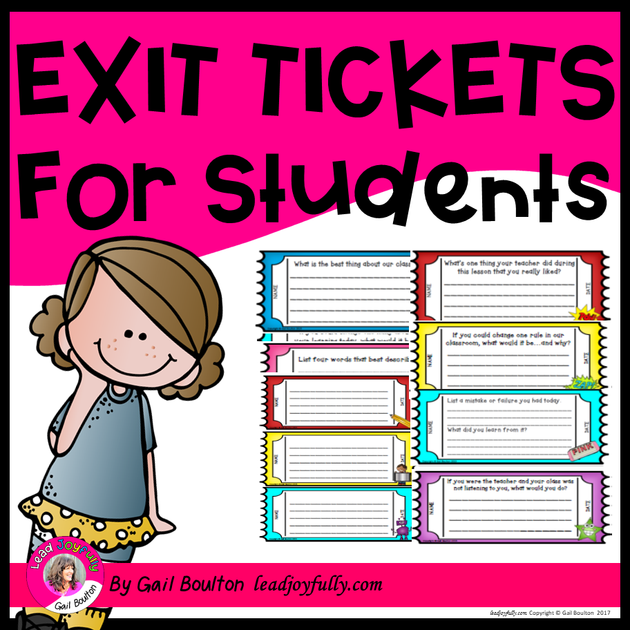 Exit Tickets for Students (Exit Slips for Assessment)
