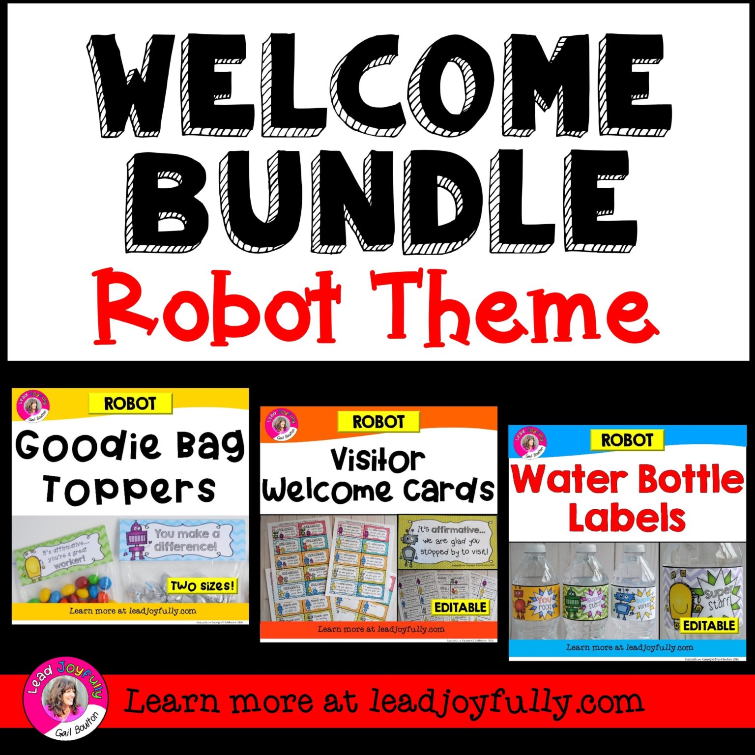 WELCOME BUNDLE (Robot Theme) | Lead Joyfully