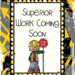 Student Work Display with Banner (CONSTRUCTION Theme) | Lead Joyfully