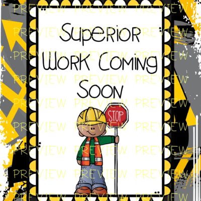 Student Work Display with Banner (CONSTRUCTION Theme) | Lead Joyfully