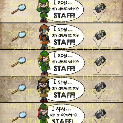 EDITABLE Water Bottle Labels (Detective Theme) | Lead Joyfully