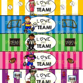 EDITABLE Water Bottle Labels (Sports Theme) | Lead Joyfully