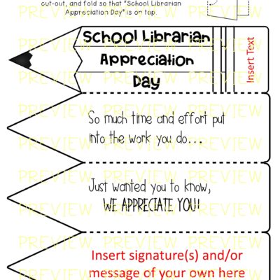 School Librarian Appreciation Day – April 4th | Lead Joyfully
