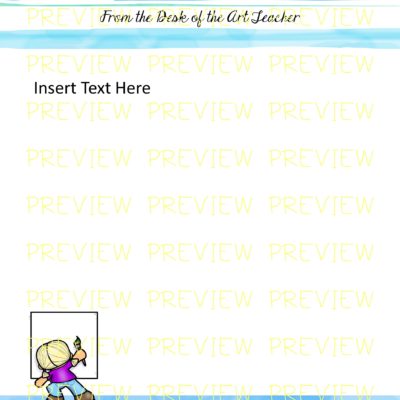 FROM THE DESK OF THE ART TEACHER: Stationery with Matching Note Cards ...