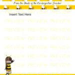 FROM THE DESK OF THE KINDERGARTEN TEACHER: Stationery with Matching ...