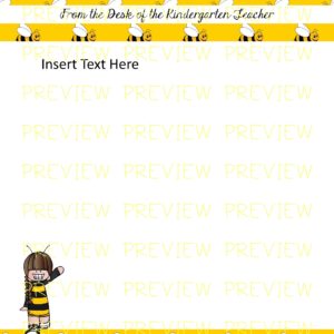 FROM THE DESK OF THE KINDERGARTEN TEACHER: Stationery with Matching ...