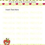 FROM THE DESK OF THE FIRST GRADE TEACHER: Stationery with Matching Note ...