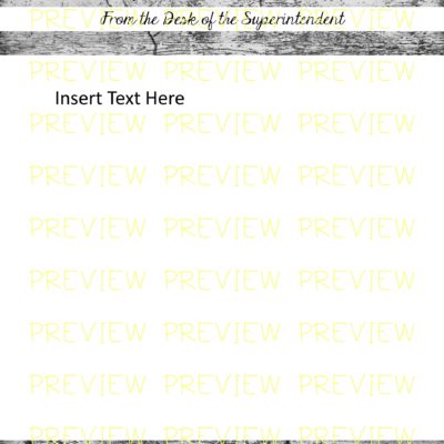 FROM THE DESK OF THE SUPERINTENDENT: Stationery with Matching Note ...