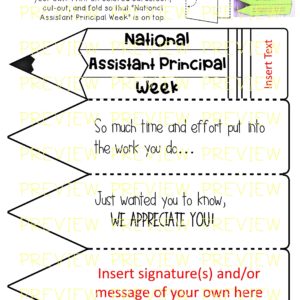 National Assistant Principal Appreciation Week – (First Week in APRIL ...