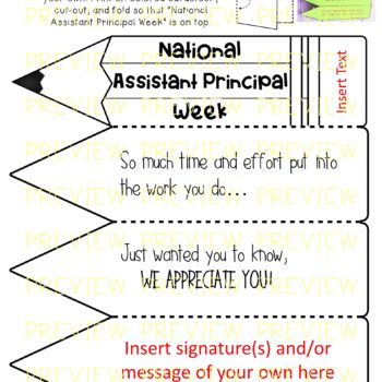 National Assistant Principal Appreciation Week – (First Week in APRIL ...