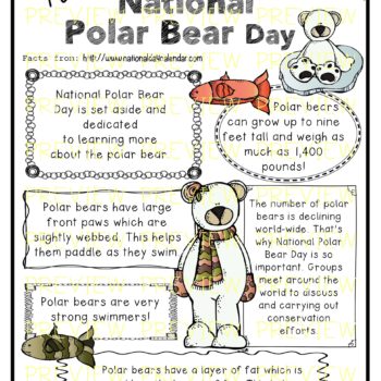 National Polar Bear Day (February 27th) | Lead Joyfully