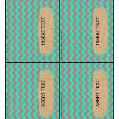 EDITABLE Nameplates or Bag Toppers (VINTAGE & BURLAP) | Lead Joyfully