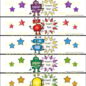 EDITABLE Water Bottle Labels (Robot Theme) | Lead Joyfully