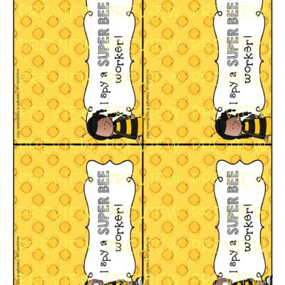 Goodie Bag Topper for Teachers, Staff, or Students (BEE Theme) | Lead ...