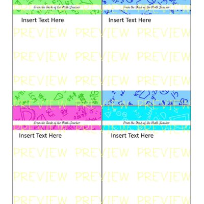 FROM THE DESK OF THE MATH TEACHER: Stationery with Matching Note Cards ...