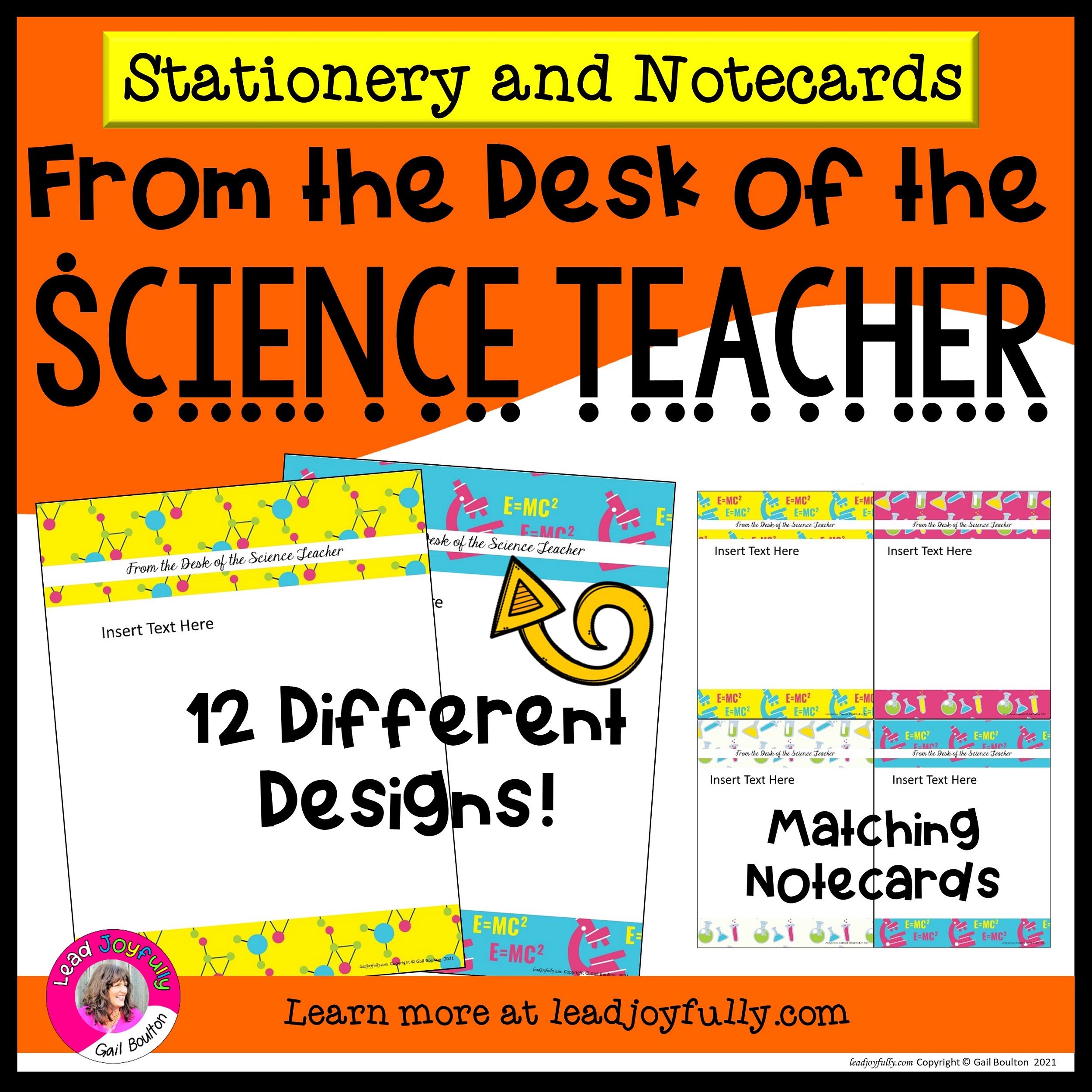 FROM THE DESK OF THE SCIENCE TEACHER: Stationery with Matching Note ...